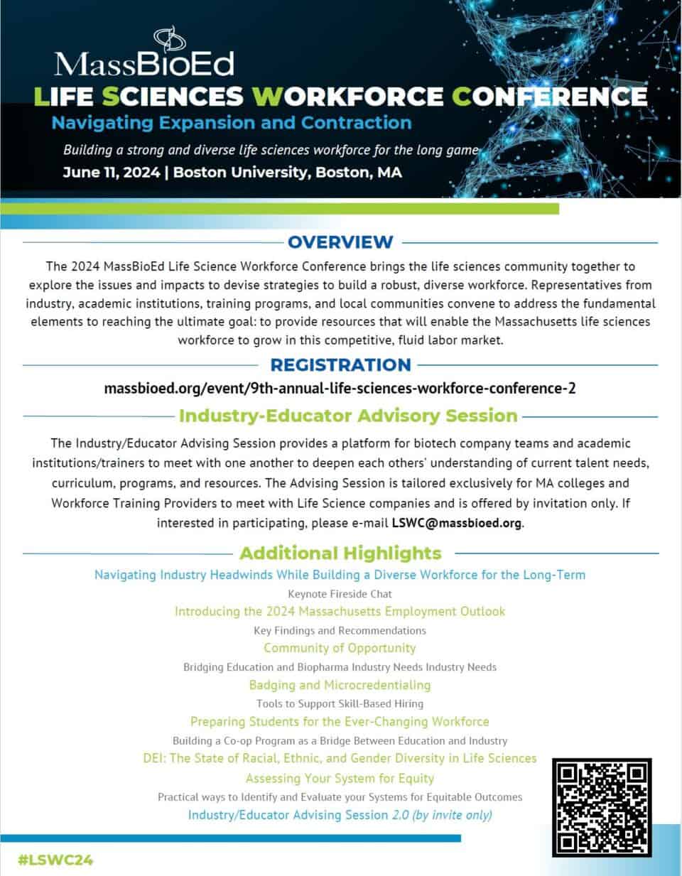 2024 Life Sciences Workforce Conference Flyers and Shareable Resources ...
